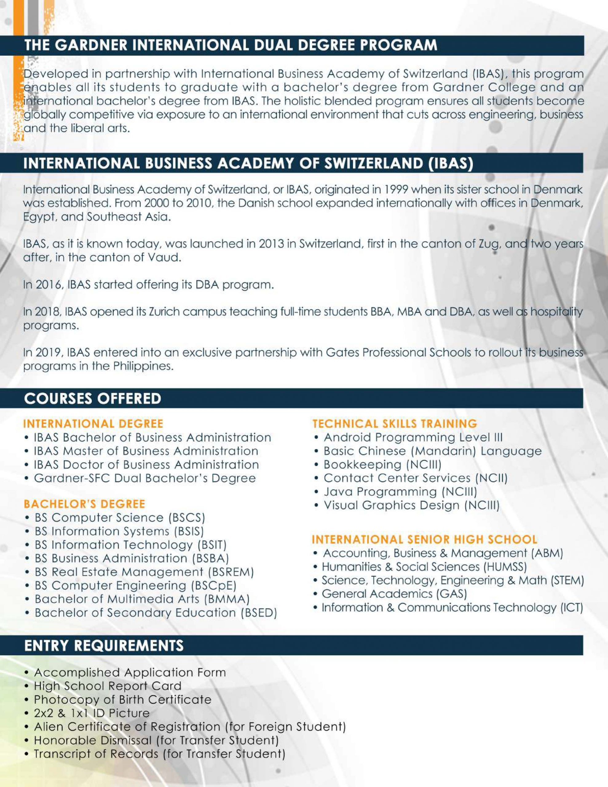 Gardner College Brochure | Gardner College