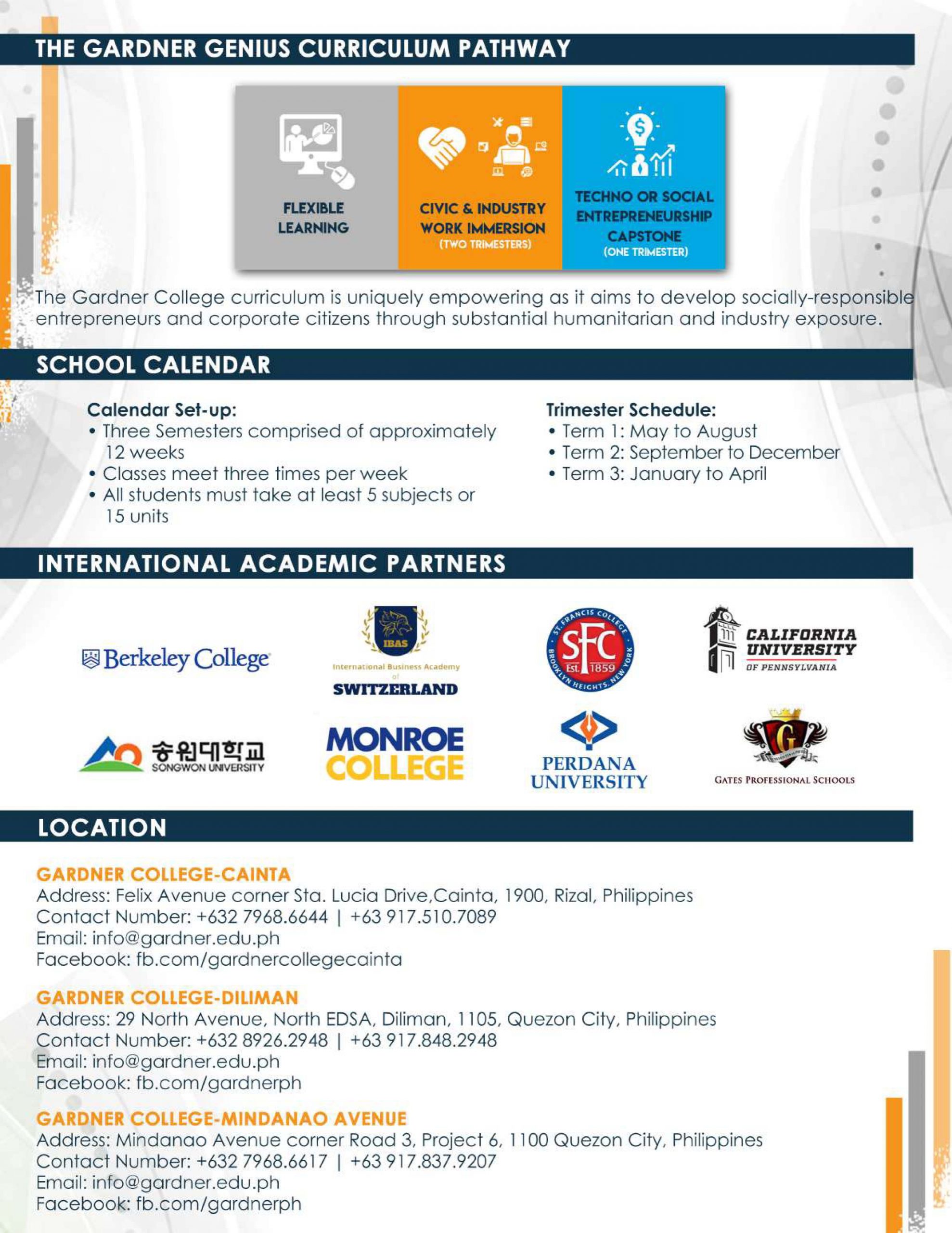 Gardner College Brochure | Gardner College